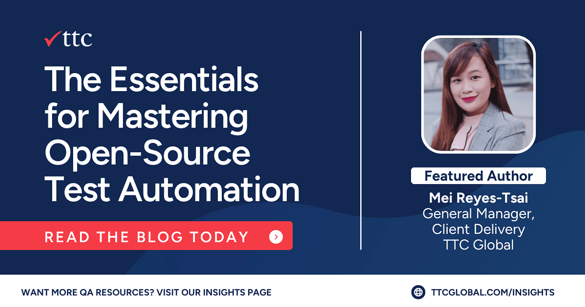 Learning Open Source Test Automation Ttc Global